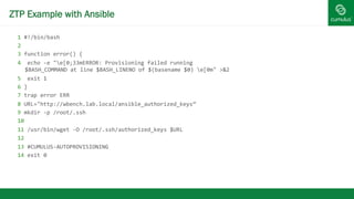 Unattended Deployment with Zero Touch Provisioning (ZTP) | PDF