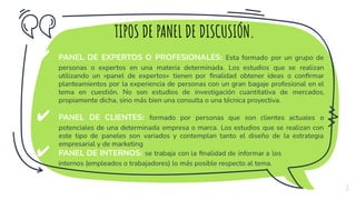 PANEL DE DISCUSIÓN Y MESA REDONDA | PDF