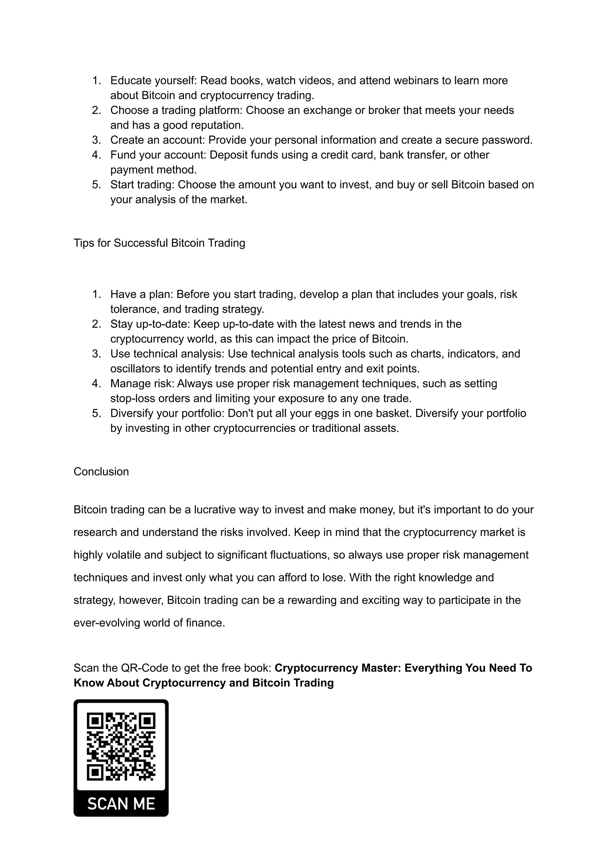 Cryptocurrency and Bitcoin Trading: A Beginner's Guide | PDF | Stocks and Bonds | Personal Investing