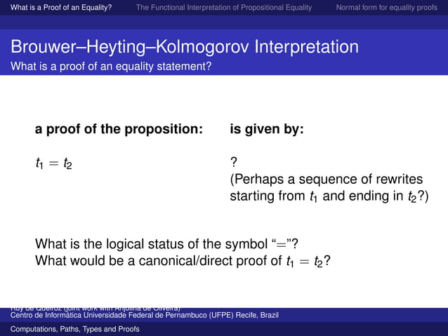 Computation Paths Types And Proofs Ppt