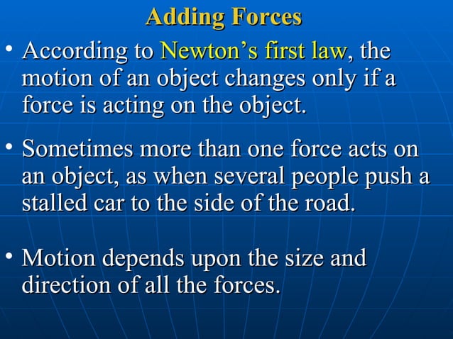 Unbalanced Forces Cause Motion | PPT | Physics | Science