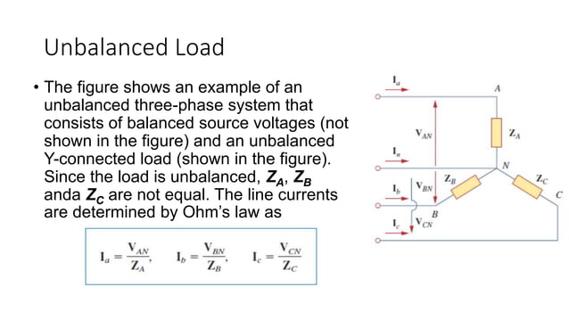 Unbalanced Three Phase Systems and circuits.pptx | Physics | Science