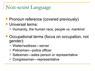 Unbiased language | PPT