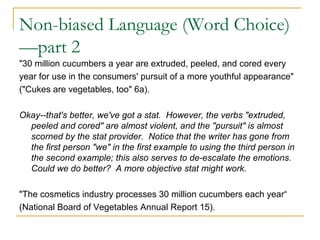 Unbiased language | PPT