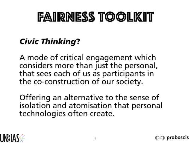 UnBias Fairness Toolkit Workshop | PPT