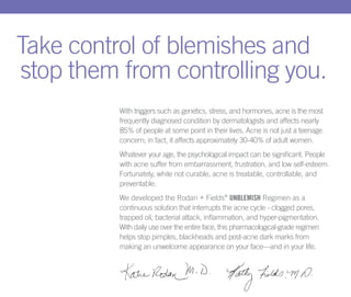 Unblemish Regimen Brochure 10 03 09 | PPT
