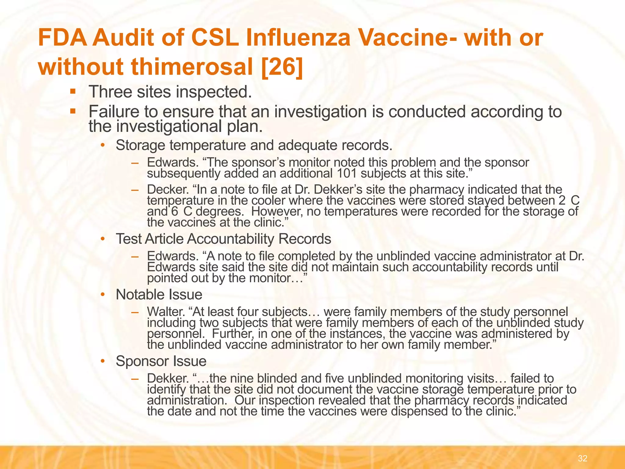 Unblinded Monitoring Programs | PPTX