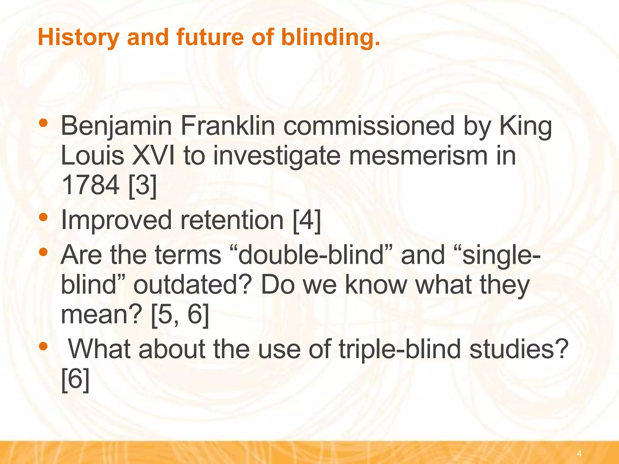 Unblinded Monitoring Programs | PPTX