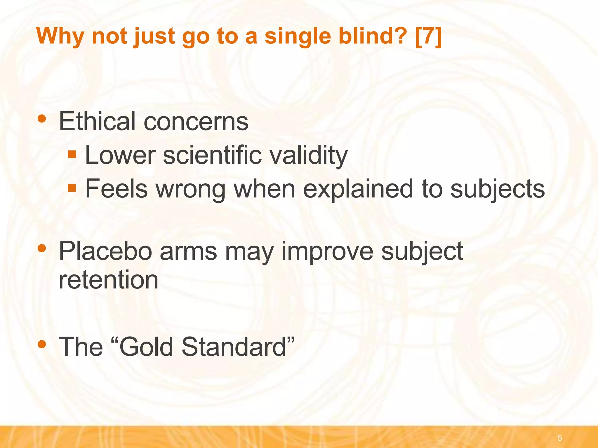 Unblinded Monitoring Programs | PPTX