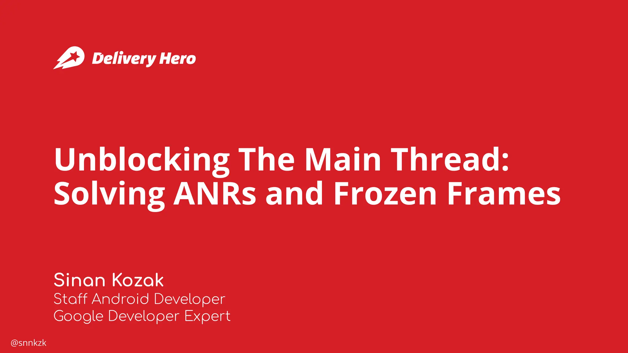Unblocking The Main Thread Solving ANRs and Frozen Frames | PDF