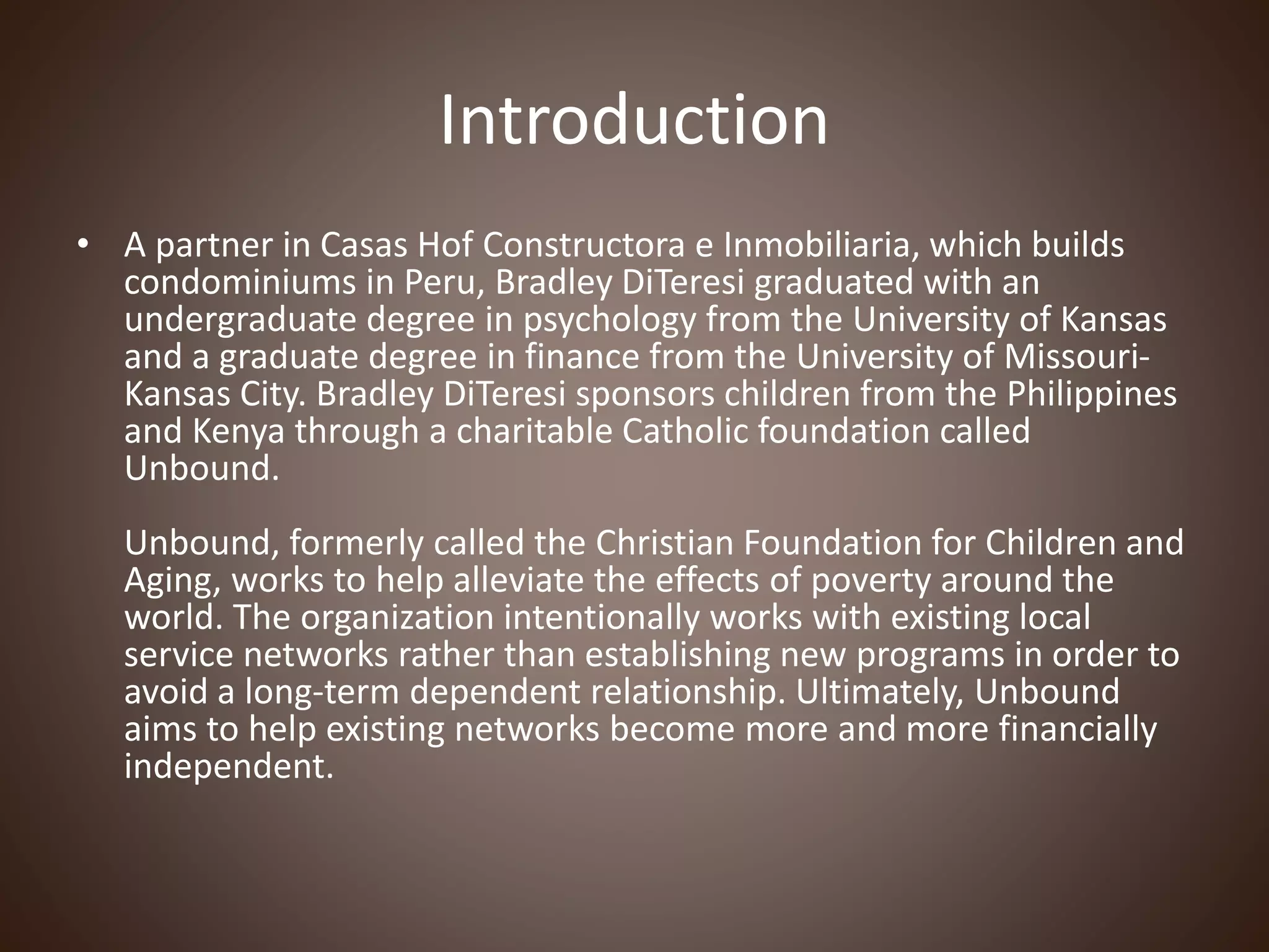 Unbound Helps Kids in Kenya and the Philippines | PPTX