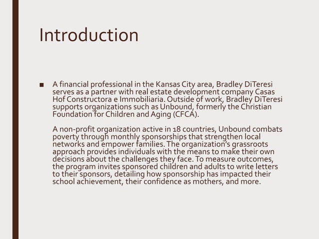 Unbound Reports Positive Individual Outcomes | PPT