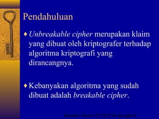 Unbreakable cipher | PPT