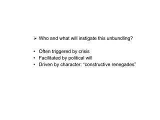 Unbundling Governance | PPT