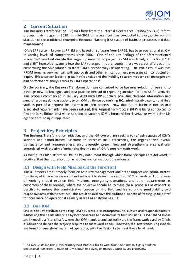 UN BUSINESS TRANSFORMATION ORACLE EOI.pdf | Computer Software and Applications | Computing