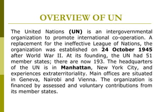 UNITED NATIONS | PPT