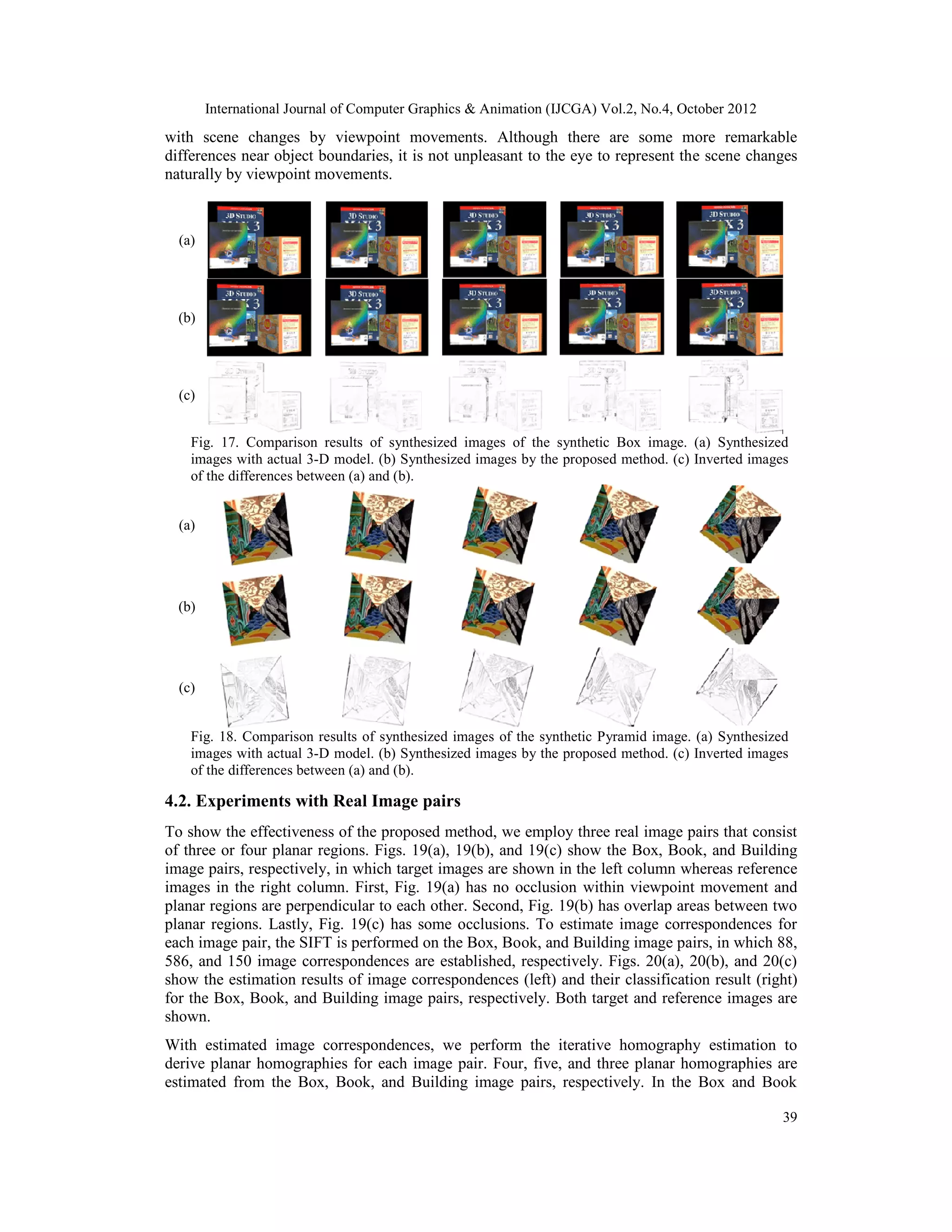 Uncalibrated View Synthesis Using Planar Segmentation of Images | PDF