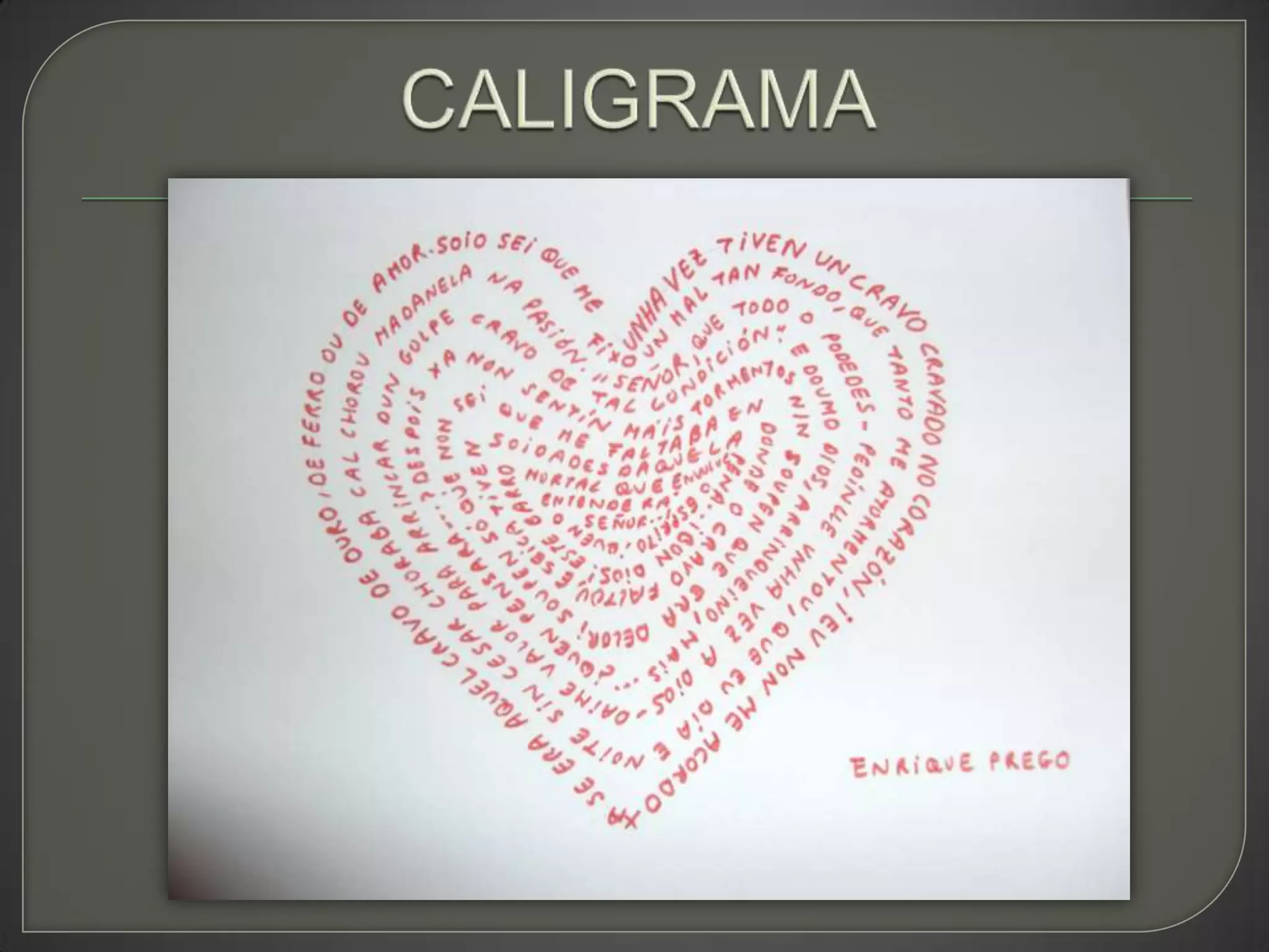 Un Caligrama para Rosalía | PPT