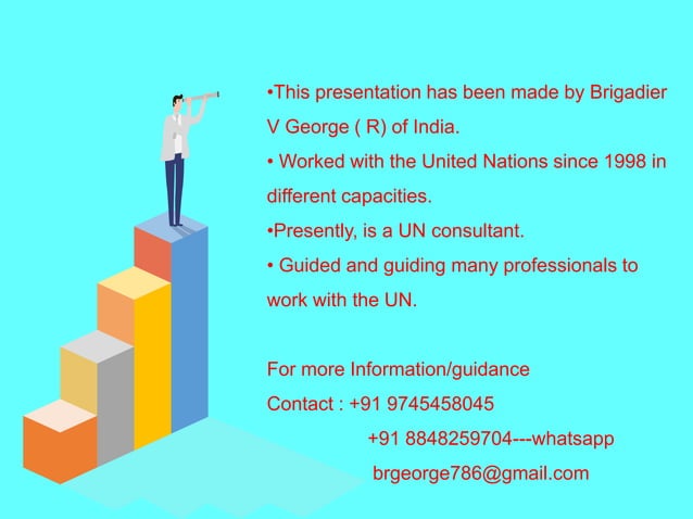 UN CAREER PPT BOOKLET.pptx | Non-Profit Organizations | Industries