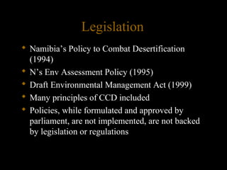 UNCCD: Its implementation in Namibia | PPT