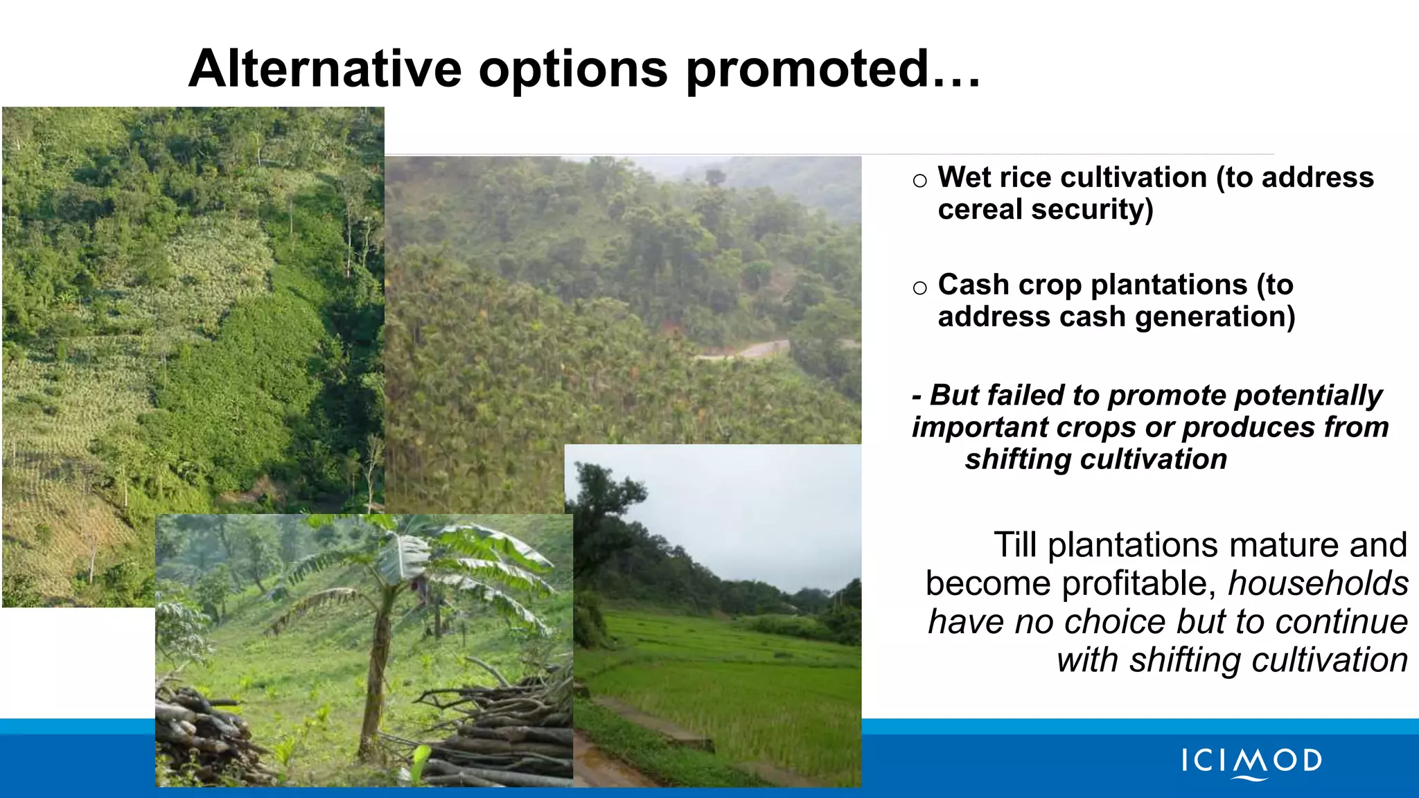 Sustainable transition of shifting cultivation systems for land ...
