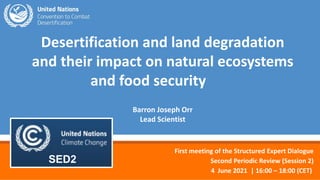 UNCCD_Orr_PPT.pdf_Land Degradation impacts on ecosystem | PDF