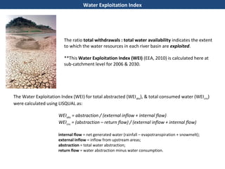 Ine VANDECASTEELE "Mapping of current and projected Pan-European water ...