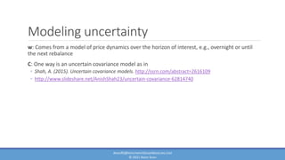 Risk under Uncertainty and Price Movement | PPTX