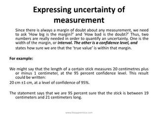 Uncertainity in Measurement | PPTX