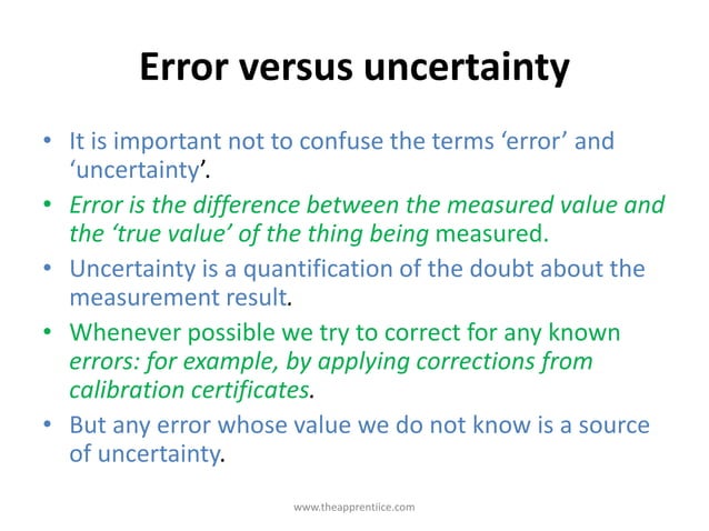 Uncertainity in Measurement | PPTX