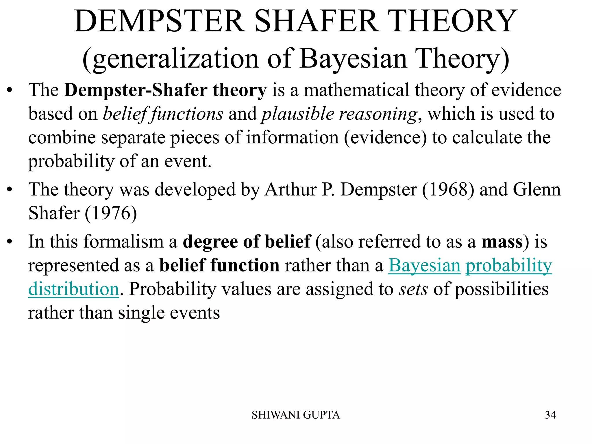 Uncertain knowledge and reasoning | PDF