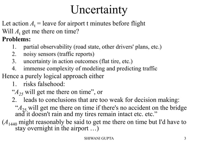 Uncertain knowledge and reasoning | PDF