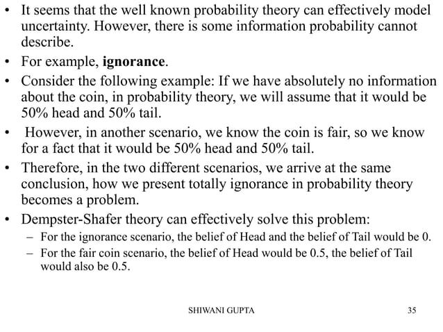 Uncertain knowledge and reasoning | PDF