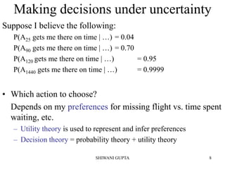 Uncertain knowledge and reasoning | PDF