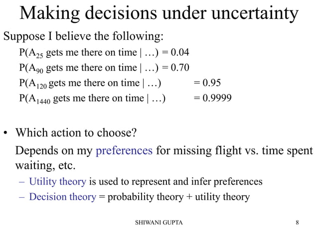 Uncertain knowledge and reasoning | PDF