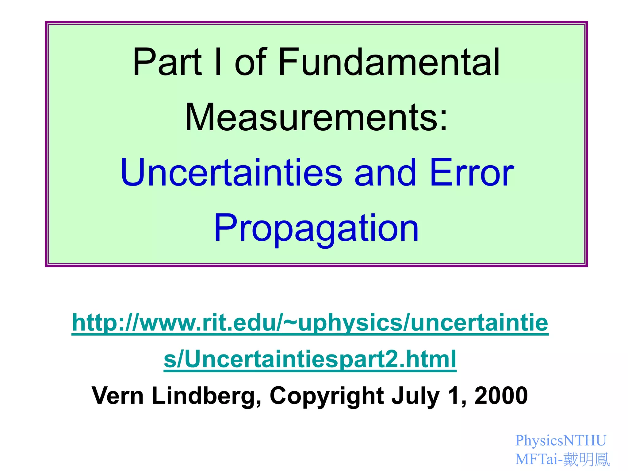 Uncertainties & Error.ppt