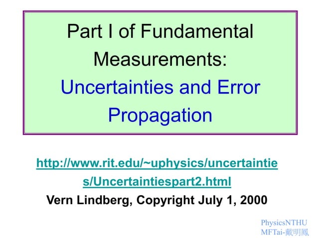 Uncertainties & Error.ppt