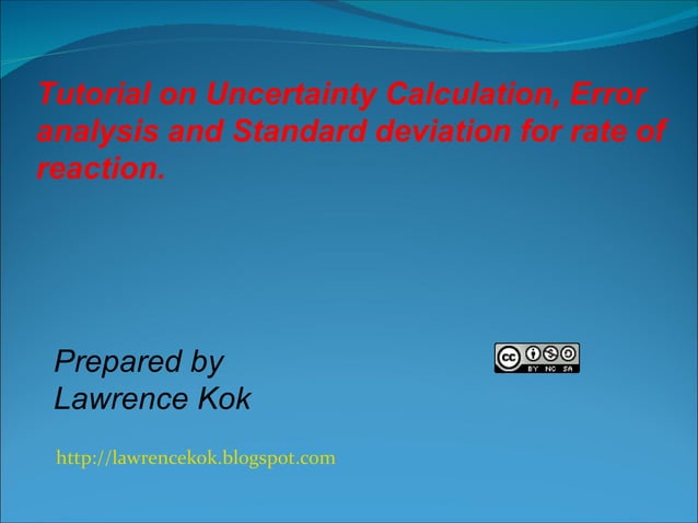 IB Chemistry, IB Biology on Uncertainty calculation, error analysis and ...