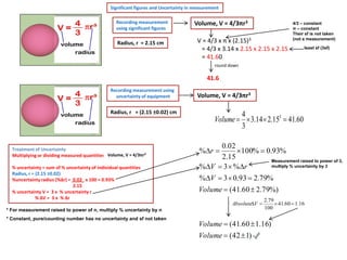 IB Chemistry on Uncertainty calculation and significant figures | PPT