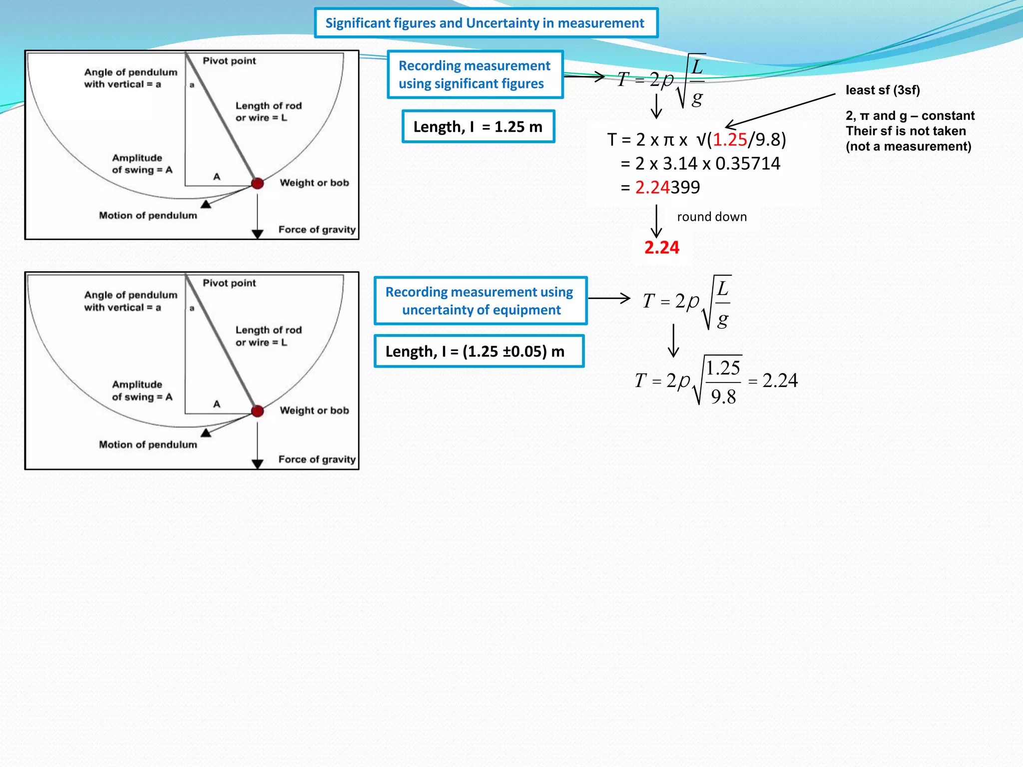 IB Chemistry on Uncertainty Calculation and significant figures | PPTX