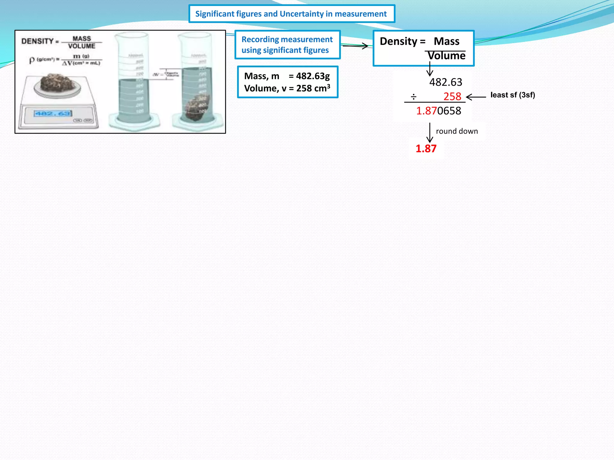 IB Chemistry on Uncertainty Calculation and significant figures | PPTX