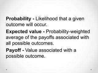 Uncertainty and Consumer Behavior | PPTX