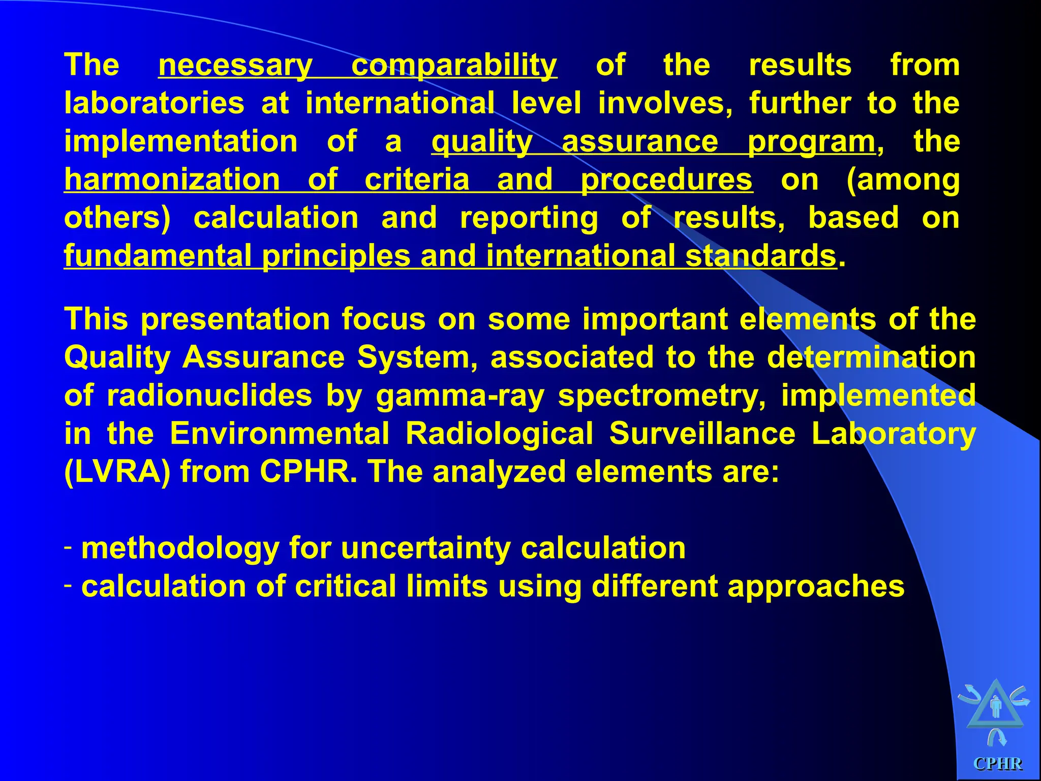 Uncertainty and detection limit calculation in gamma-ray spectrometry.ppt