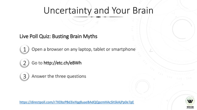 Uncertainty and your brain | PPT