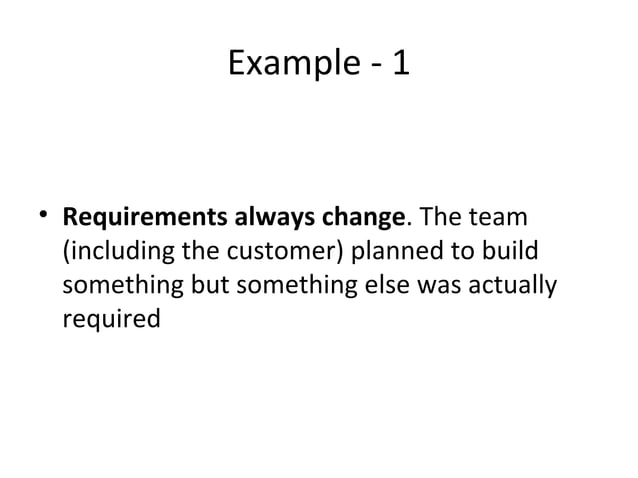 Uncertainty in agile projects | PPT