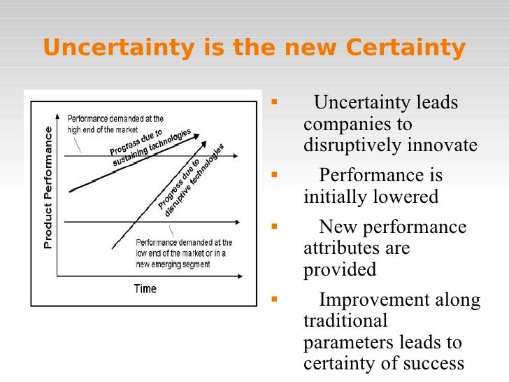 Uncertainty is the new certainty
