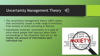 Uncertainty Management Theory | PPTX