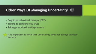 Uncertainty Management Theory | PPTX