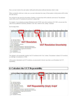 Uncertainty measurement calculation | PDF