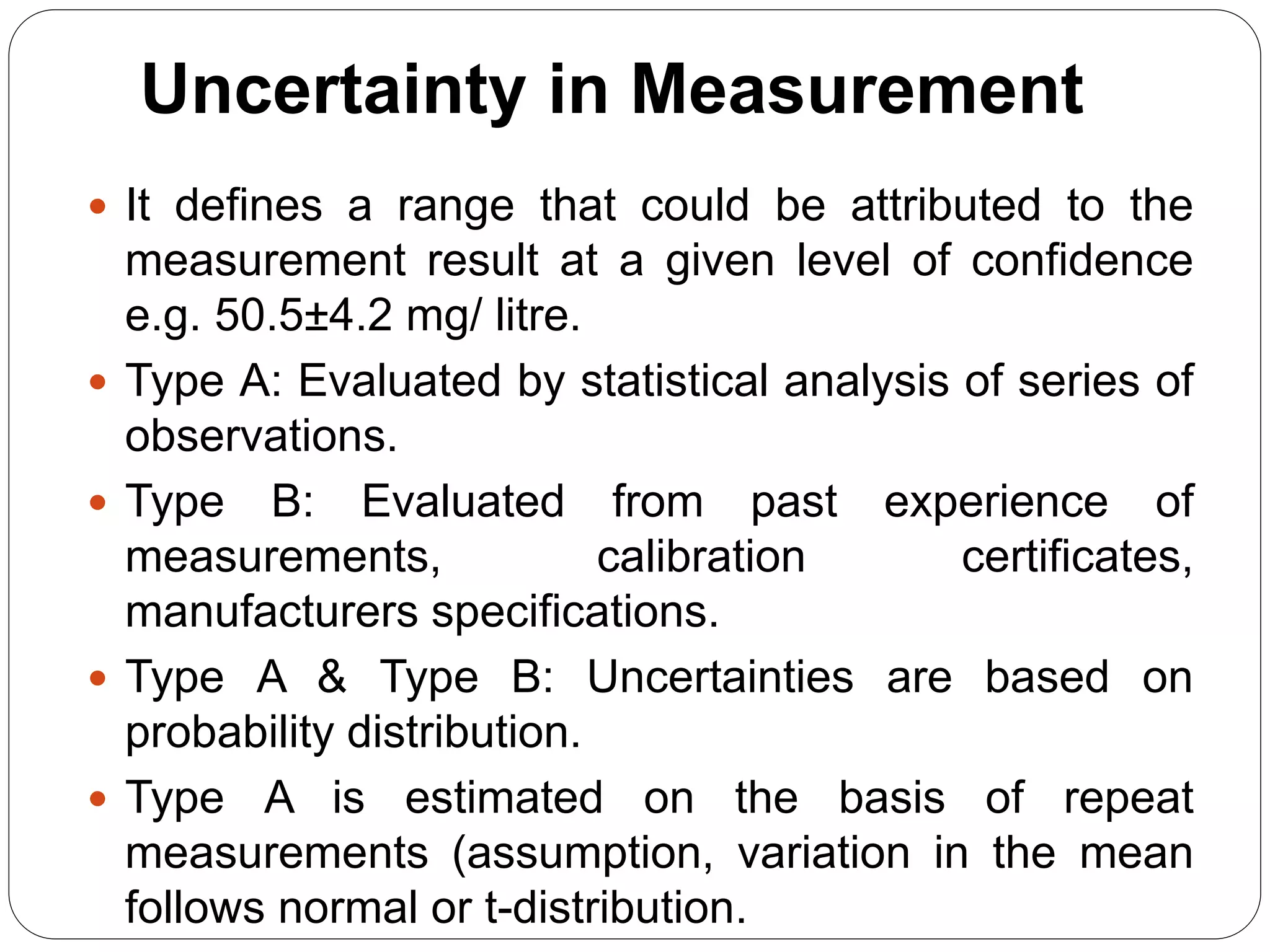 Uncertainty of measurement d dhingra | PPTX